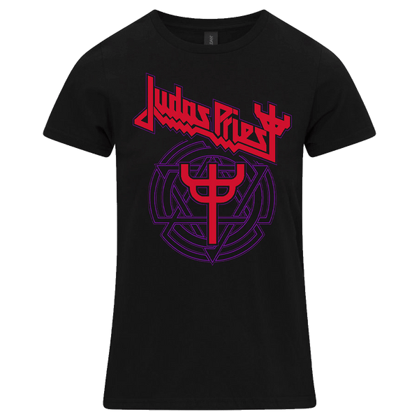 Official Judas Priest Merchandise - Shield Fork Ladies Tee – Judas ...