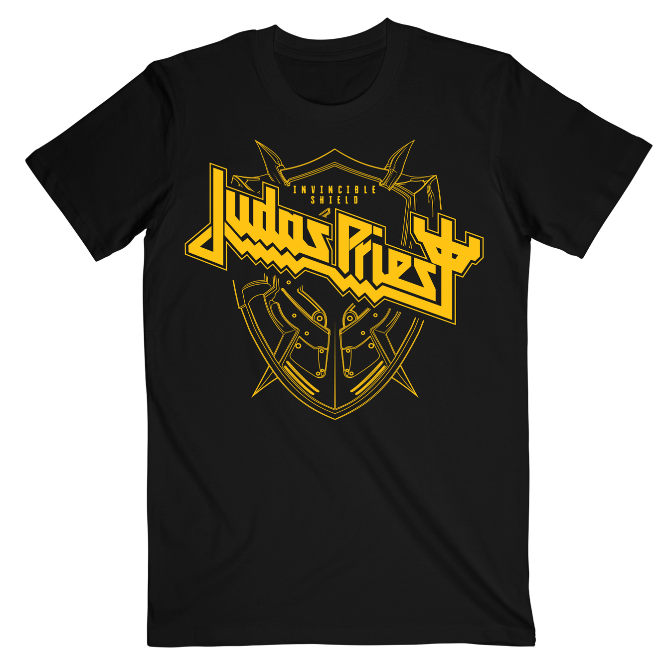 Invincible Shield Linear Tee – Judas Priest Store